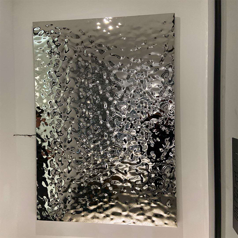 Water Ripple Stainless Steel Panels for Ceiling - Hermes Steel