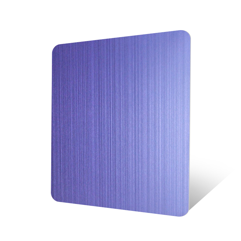 304 Purple Hairline Finish Stainless Steel Sheet 304 Decoration ...